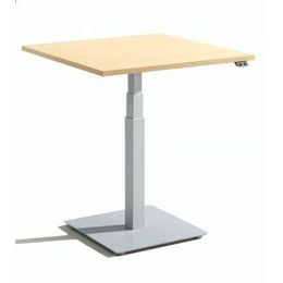 Sch&auml;fer Shop Sch&auml;fer Shop Select Monos&auml;ulen-Beistelltisch, elektrisch h&ouml;henverstellbar, B 800 x T 600 mm, Ahorn-Dekor