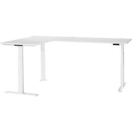 Sch&auml;fer Shop Sch&auml;fer Shop Genius Winkelschreibtisch Modena Flex, elektrisch h&ouml;henverstellbar, 90&deg; Winkel beidseitig, B 2000 x T 2000 mm, wei&szlig;