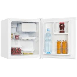 Mini K&uuml;hlschrank Exquisit, 70 W, 43 l, 41 dB, 2 F&auml;cher/1 Gefrierfach/2 T&uuml;rf&auml;cher, T&uuml;ranschlag wechselbar, B 440 x T 470 x H 510 mm, wei&szlig;