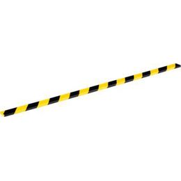 Fl&auml;chenschutzprofil Durable S10, rechteckig, Klebefl&auml;che 40 mm, selbstklebend, f&uuml;r Innen- & Au&szlig;enbereich, L 1000 mm, PU-Schaum, gelb/schwarz