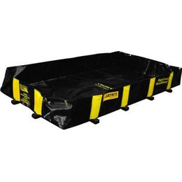 Justrite Leckage Faltwanne, befahrbar, L 4900 x B 3700 x H 305 mm, bis 5423 L, schwarz