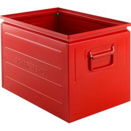 Sch&auml;fer Shop Sch&auml;fer Shop Select Stapelbox, 40 l, 150 kg, L 480 x B 308 x H 301 mm, Stahl, RAL 3000 (feuerrot)
