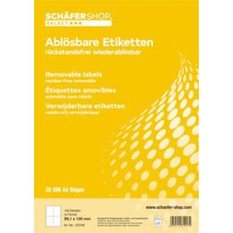 Sch&auml;fer Shop Sch&auml;fer Shop Select Universal-Etiketten, wiederabl&ouml;sbar, 99,1 x 139 mm, 100 St&uuml;ck