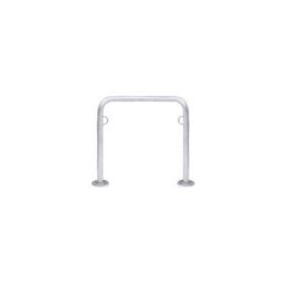 Anlehnb&uuml;gel WSM, 2-seitig, B 750 x T 48 x H 800 mm, Stahl verzinkt, zum Aufd&uuml;beln
