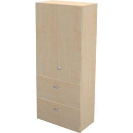 Sch&auml;fer Shop Sch&auml;fer Shop Genius H&auml;ngeregistraturschrank TETRIS WALL, 3 Ordnerh&ouml;hen, 2 Sch&uuml;be, B 800 x T 440 x H 1880 mm,
