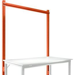 Manuflex Aufbauportal, Grundtisch SPEZIAL Arbeitstisch-/Werkbanksystem UNIVERSAL/PROFI, 1500 mm, rotorange