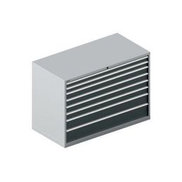 Sch&auml;fer Shop Sch&auml;fer Shop Select Schubladenschrank WSK 78&ndash;36 E, Stahl, 8 Sch&uuml;be, 75 kg Traglast, B 1431 mm x T 725 mm x H 1000 mm, wei&szlig;alu/anthrazitgrau
