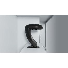 Feuerwehrspind C+P Evolo Maxi, 4 Abteile f&uuml;r 2 Personen, mit Helmhalter, mit Sockel, B 1200 x T 500 x H 1950 mm, RAL 3000 Feuerrot/RAL 7016 Anthrazitgrau