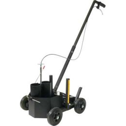 Markierwagen Durable DURALINE&reg; EasyTrack, f&uuml;r 2 Dosen mit jeweils 750 ml, Strichbreite 40-100 mm, h&ouml;henverstellbare Griffstange, schwarz