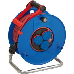 Fa.Brennenstuhl Brennenstuhl Garant Bretec Gewerbe-/Baustellen-Kabeltrommel, 40 meter, IP44, Bretec-Drehkontakt, Gummi-Neopren, cablepilot, blau/schwarz
