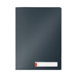 Leitz&reg; Sichth&uuml;lle Cosy Privacy, blickdicht, A4, f&uuml;r bis zu 40 Blatt, 3 F&auml;cher & Beschriftungsschild, 3 St&uuml;ck, grau