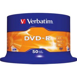 Verbatim&reg; DVD-R, bis 16fach, 4,7 GB/120 min, 50er-Spindel