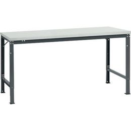Manuflex Grundtisch UNIVERSAL Spezial, 1750 x 1000 mm, Kunststoff lichtgrau, anthrazit