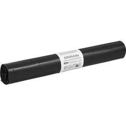 Deiss Abfalls&auml;cke, 200 l, St&auml;rke 45 &mu;, Recycling-LDPE, schwarz, 8 St&uuml;ck