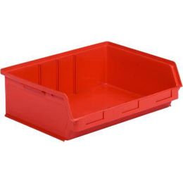 Sch&auml;fer Shop Sichtlagerkasten SSI Sch&auml;fer LF 351 ZW, Polypropylen, L 348 x B 470 x H 145 mm, 17 l, rot
