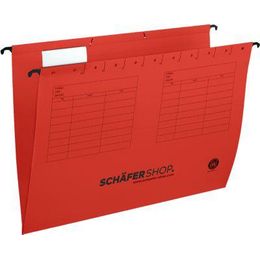 Sch&auml;fer Shop Sch&auml;fer Shop Select H&auml;ngemappe, DIN A4, &Ouml;ffnung seitlich, rot, 25 St&uuml;ck