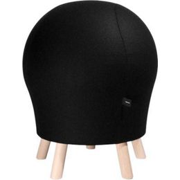 Topstar Hocker Sitness Alpine, mit integriertem Gymnastikball, Bezug 75 % Schurwolle, schwarz