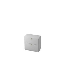 H&auml;ngeregistraturschrank, 2 OH, B 800 x T 420 mm, lichtgrau