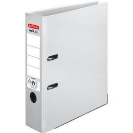 Herlitz Ordner maX.file protect, DIN A4, R&uuml;ckenbreite 80 mm, wei&szlig;