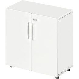 Schäfer Shop Schäfer Shop Select Schrank LOGIN, 2 Ordnerhöhen, B 800 x T 420 x H 788 mm, weiß/weiß