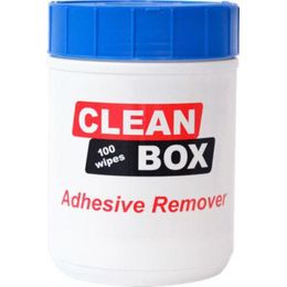 Leiterplatten-Reiniger CLEAN BOX Adhesive Remover, 100 T&uuml;cher in Zupfdose, f. Industrie-Anwendung