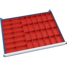 treston Einsatzkastenset 38 St&uuml;ck f&uuml;r Schubladenschrank 910 mm breit passend f&uuml;r Schubladen mit 75/100 mm H&ouml;he