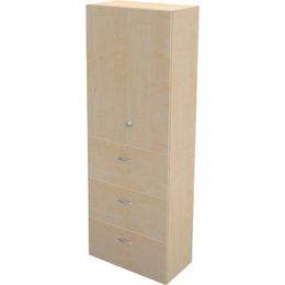 Sch&auml;fer Shop Sch&auml;fer Shop Genius H&auml;ngeregistraturschrank TETRIS WALL, 3 Ordnerh&ouml;hen, 3 Sch&uuml;be, B 800 x T 440 x H 2250 mm,