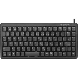 Cherry Kompakttastatur G84-4100, ultraflach, QWERTZ, USB-Anschluss, f&uuml;r Slim Line PCs, schwarz
