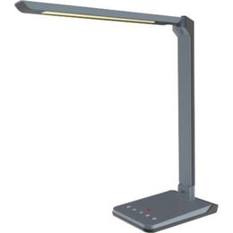 Hansa-by-styro Lumina LED-Tischleuchte, dimmbar, zuschaltbarer Lichtsensor, 3 Farbtemperaturen, Metallic