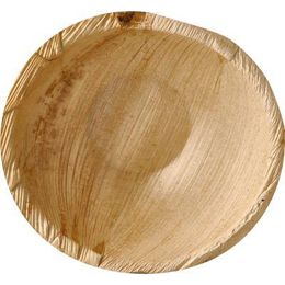 Einwegschalen Papstar pure, &oslash; 150 mm, 425 ml, 25 Stk., kompostierbar, hitzebest&auml;ndig, individuelle Optik, aus Palmblatt
