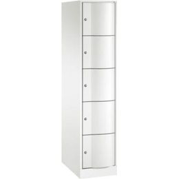 C+P Schlie&szlig;fachschrank Resisto, 1 Abteil, 5 F&auml;cher, B 396 x T 640 x H 1950 mm, Verkehrswei&szlig;