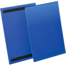 Durable Etiketten- und Kennzeichnungstaschen B 210 x H 297 mm (A4 hoch), 50 St&uuml;ck, blau