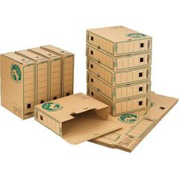 Archivschachtel Bankers Box&reg; Earth, DIN A4, R&uuml;ckenbreite 80 mm, 100 % Recycling-Karton, 20 St&uuml;ck