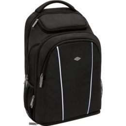 Business Rucksack Wedo, Polyester, F&auml;cher f. Notebook/Tablet, R&uuml;ckenpolster, 28 l, schwarz