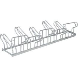 B&uuml;gelparker, 2-seitig, f&uuml;r Reifen bis B 55 mm, B 1750 x T 3200 x H 500 mm, Stahl feuerverzinkt, 10 Einstellpl&auml;tze, montiert