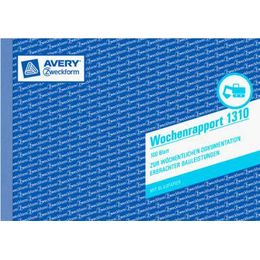 Avery Zweckform AVERY&reg; Zweckform Wochenrapport, 2 Blatt Nr. 1310