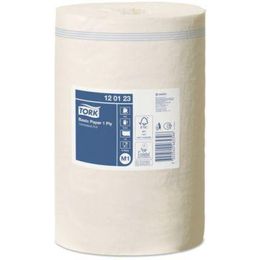 Tork&reg; Papierwischt&uuml;cher 120123, 1-lagig, Innenabrollung M1, Nachf&uuml;llanzeige, L 120 m x B 215 mm, &Oslash; 140 mm, 11 Rollen &aacute; 120 m, wei&szlig;