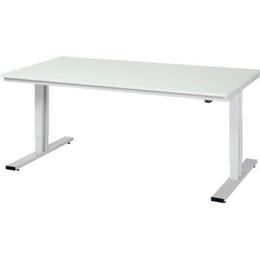 Rau Arbeitstisch Serie adlatus 300, Melamin-Platte, B 2000 x T 1000 x H 720 - 1120 mm