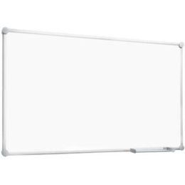 Whiteboard 2000 Maulpro, wei&szlig; kunststoffbeschichtet, Rahmen alusilber, 900 x 600 mm
