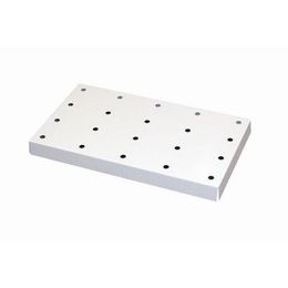 Lochblecheinsatz Standard f&uuml;r ASECOS Sicherheitsschr&auml;nke der UB90 Serie, Stahlblech, lichtgrau, B 724 x T 417 x H 70 mm, bis 75 kg