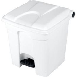 Tretabfallsammler aus Polyethylen 30 l, wei&szlig;