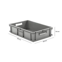 Sch&auml;fer Shop Kasten im EURO-Ma&szlig; EF 6140, 26,8 l, grau