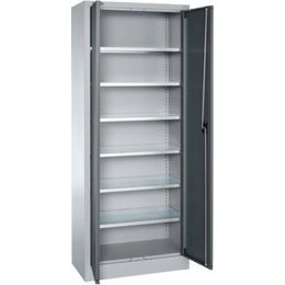 Sch&auml;fer Shop Sch&auml;fer Shop Select Materialschrank MSI 2409, Stahl, 6 Fachb&ouml;den, B 950 x T 400 x H 1935 mm, wei&szlig;aluminium/anthrazitgrau