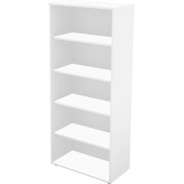 Sch&auml;fer Shop Sch&auml;fer Shop Genius Regal TETRIS WALL, 5 Ordnerh&ouml;hen, B 800 x T 420 x H 1880 mm, wei&szlig;