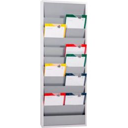 Werkstattplaner EICHNER 9019-00202, zweireihig, f&uuml;r 20 Auftragstaschen, grau
