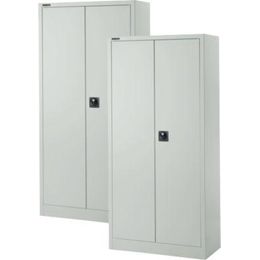 Schäfer Shop Schäfer Shop Pure Universalschrank 2er-Set, Stahl, abschließbar, 950 x 400 x 1935 mm, 5 OH