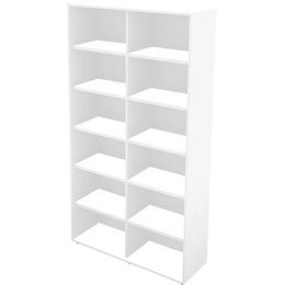 Sch&auml;fer Shop Sch&auml;fer Shop Genius Regal TETRIS WALL, 6 Ordnerh&ouml;hen, B 1200 x T 420 x H 2250 mm, wei&szlig;