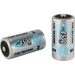 Ansmann NiMH-Akku MaxE Baby C, 4500 mAH, 2 St&uuml;ck