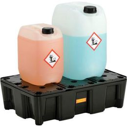 CEMO PE-Auffangwanne 25HD, aus Polyethylen, 100 % recycelbar, mit PE-Rost