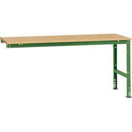 Manuflex Ansatztisch UNIVERSAL Standard, Tischplatte Multiplex, 2000x1000, resedagr&uuml;n